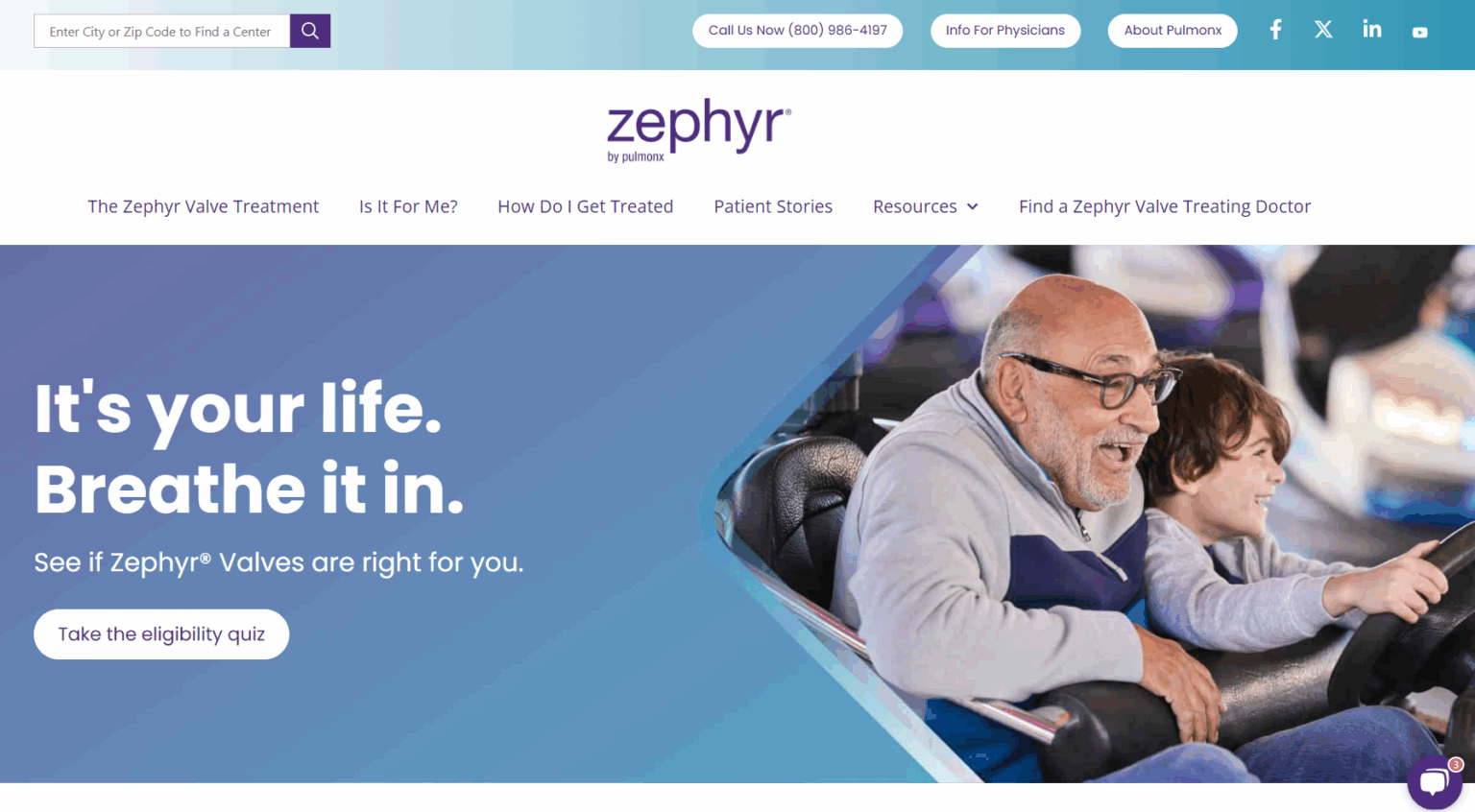 Pulmonx | Patient Selection Criteria for Zephyr Endobronchial Valves